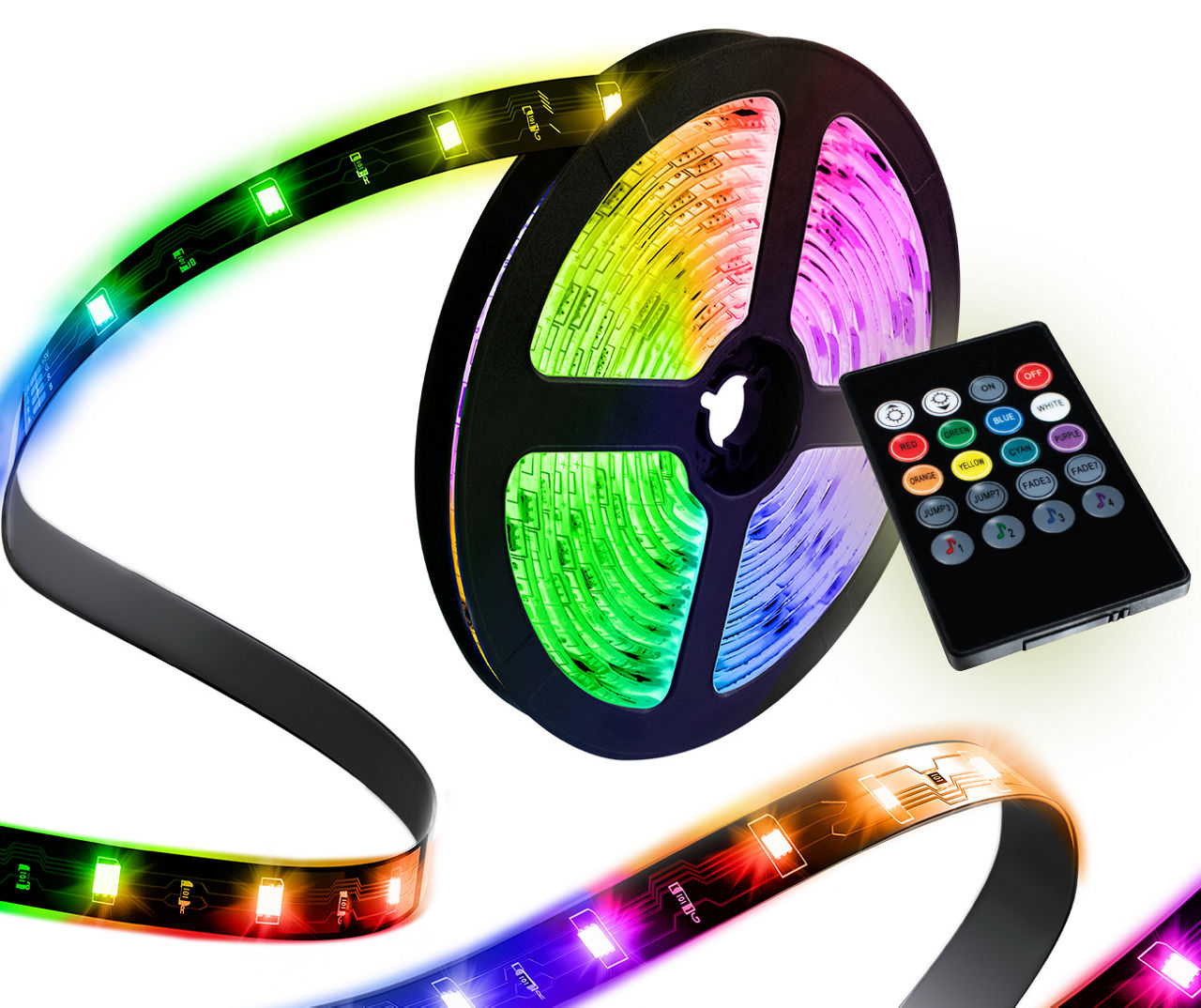 Sound-Activated LED Light Strip, (50') | Big Lots
