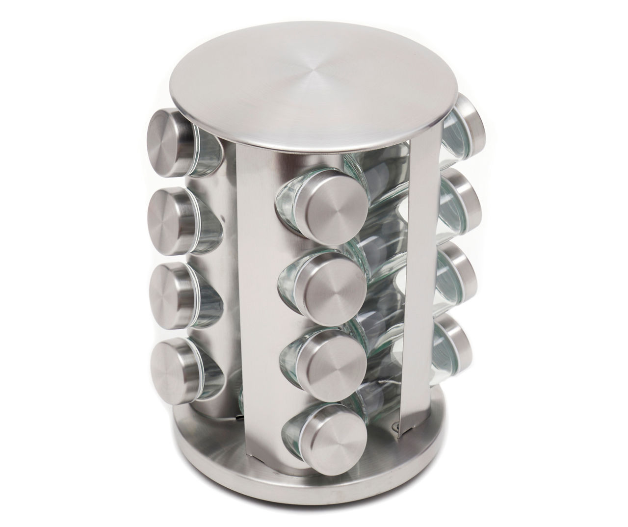 Home Basics Stainless Steel 16-Pc. Revolving Spice Rack Set | Big Lots