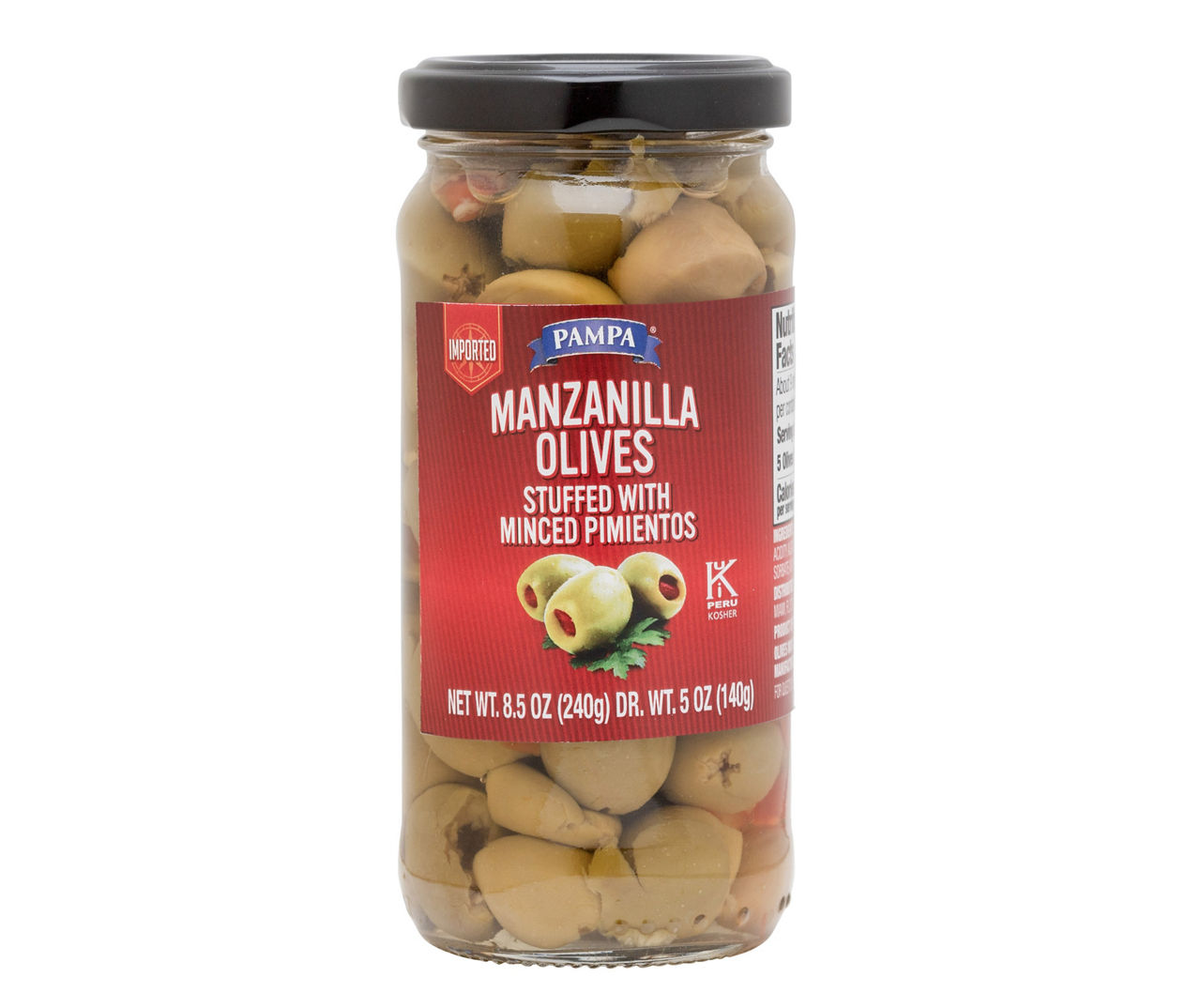 Pampa Manzanilla Olives Stuffed With Minced Pimientos, 5 oz. | Big Lots