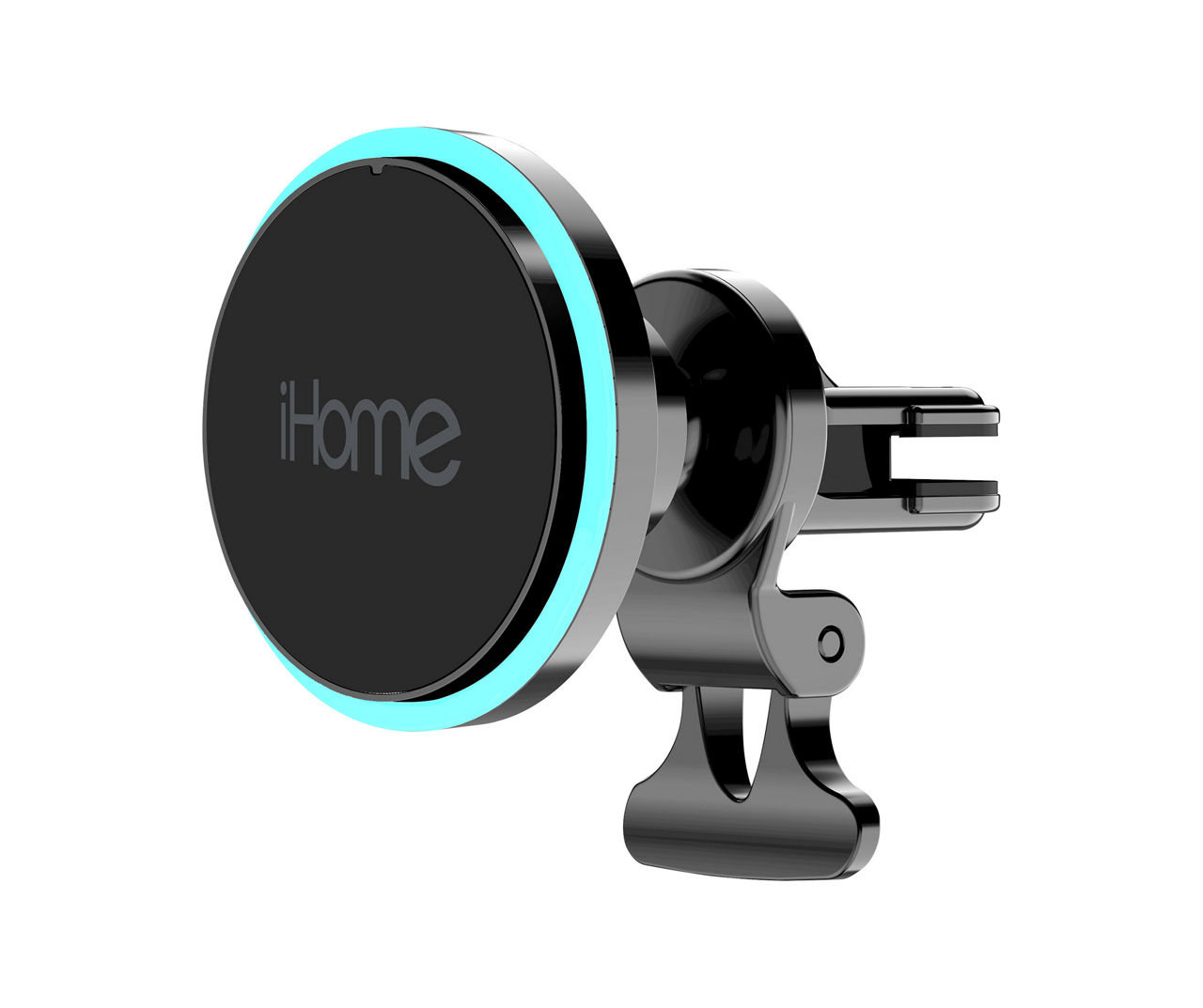 Black Mint LED Magnetic Car Vent Wireless Charger
