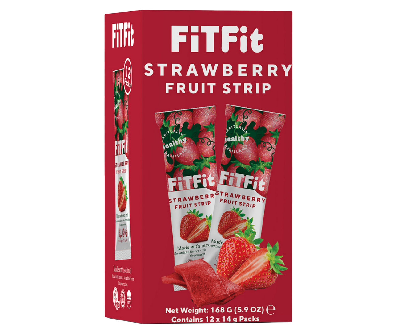 Natures Wild Organic FitFit Strawberry Fruit Strips, 12-Pack | Big Lots