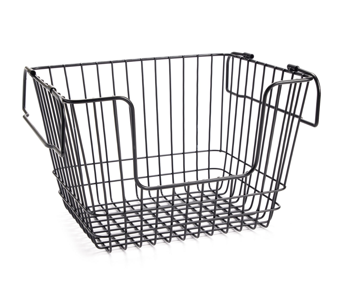 Baum Black Large Stacking Wire Storage Basket | Big Lots