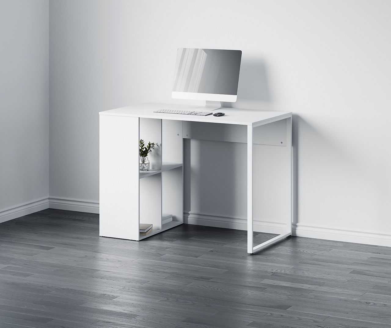 White cube desk store
