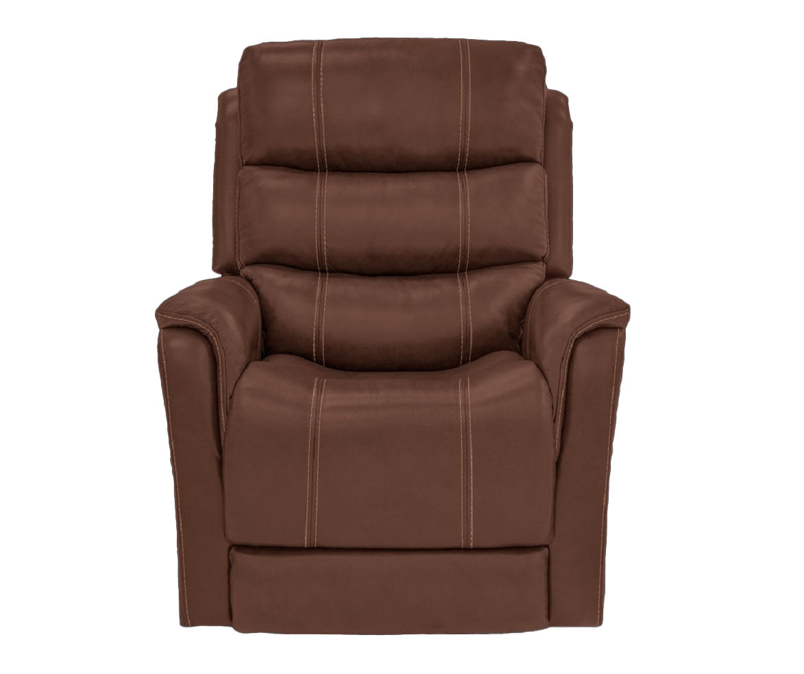 Power2 Tyler Rust Leather Power Recliner with USB Charging | Big Lots