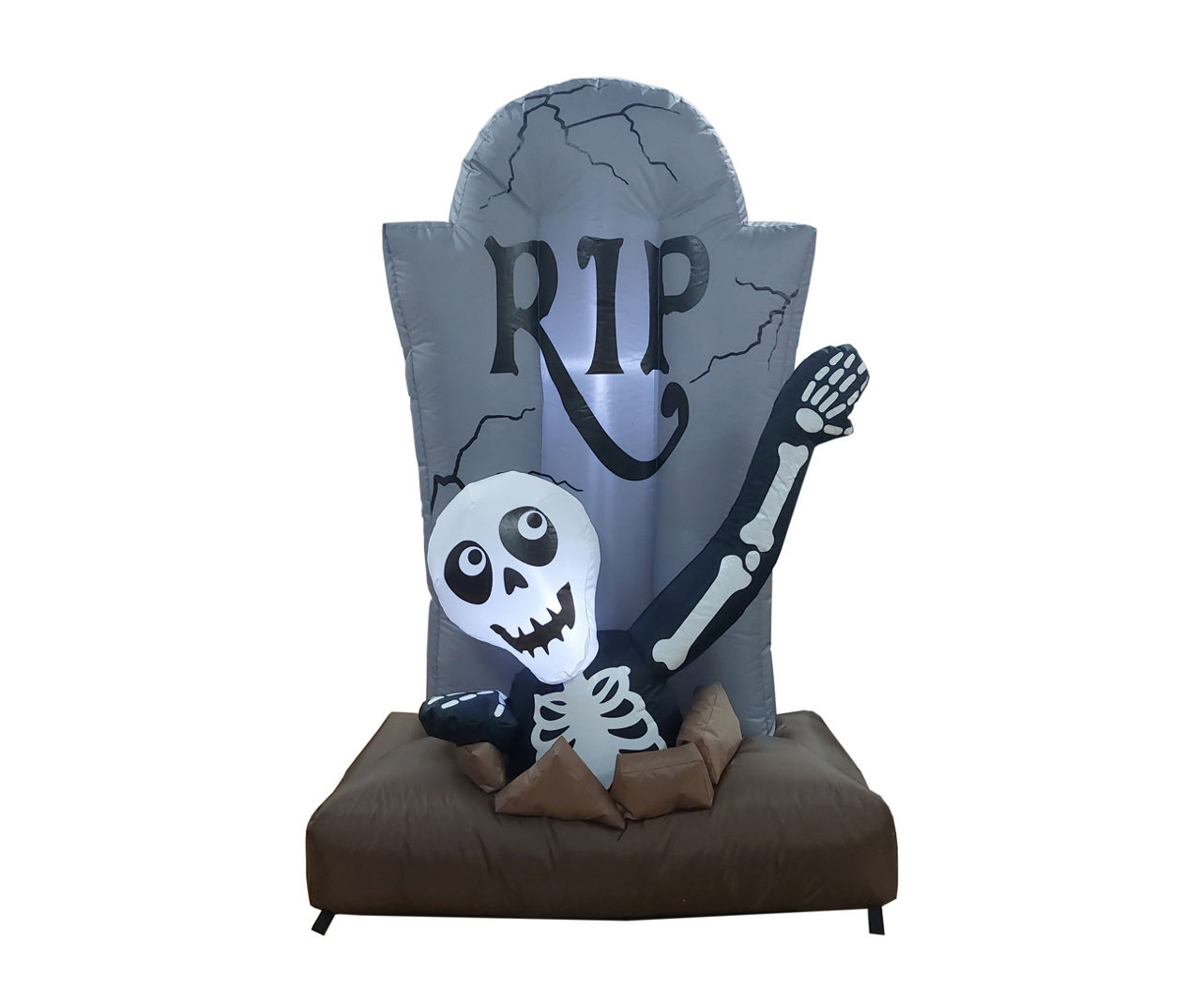4' Inflatable Light-Up Tombstone & Skeleton | Big Lots