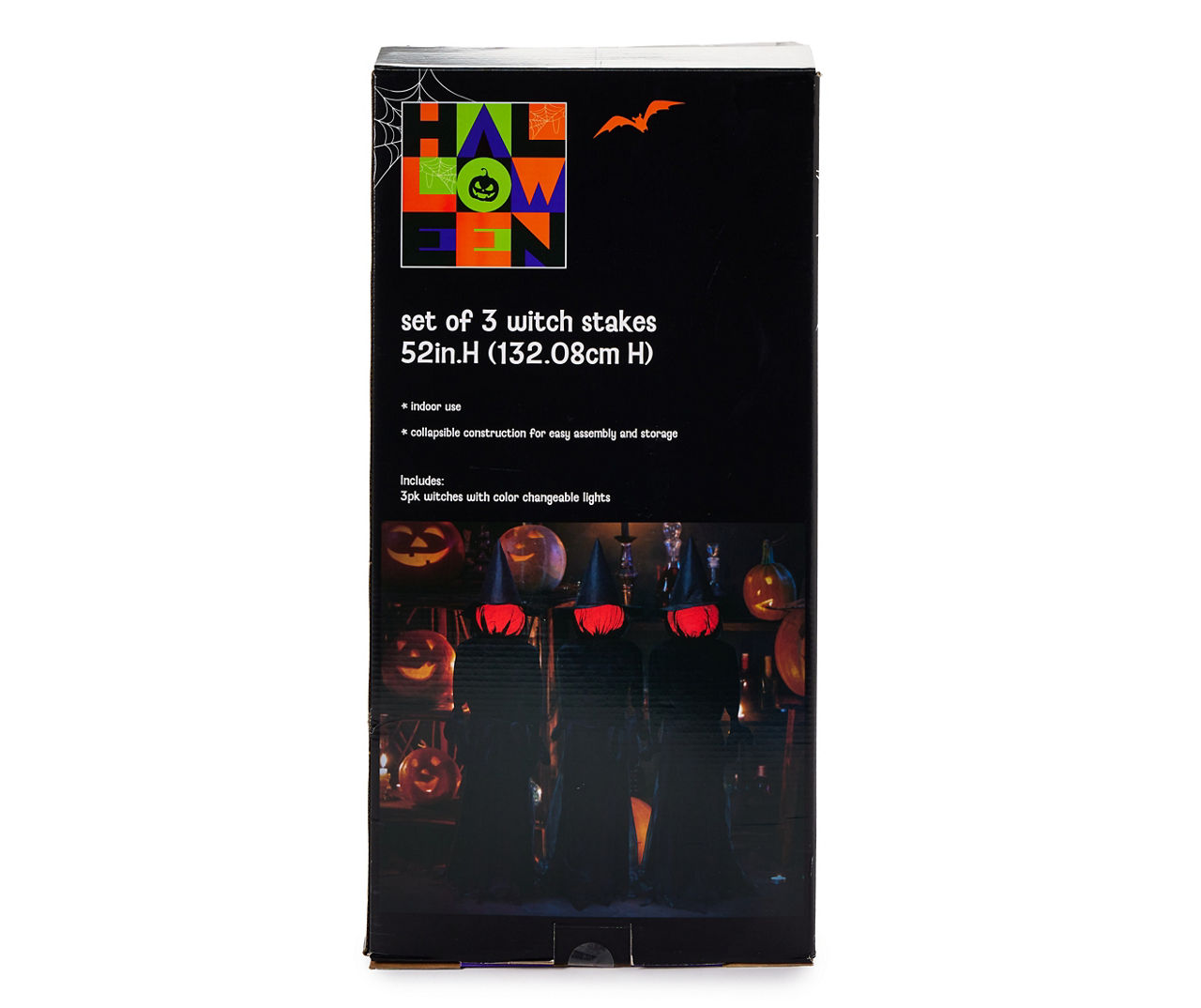 4' LED Color-Changing Faceless Witches, 3-Pack | Big Lots