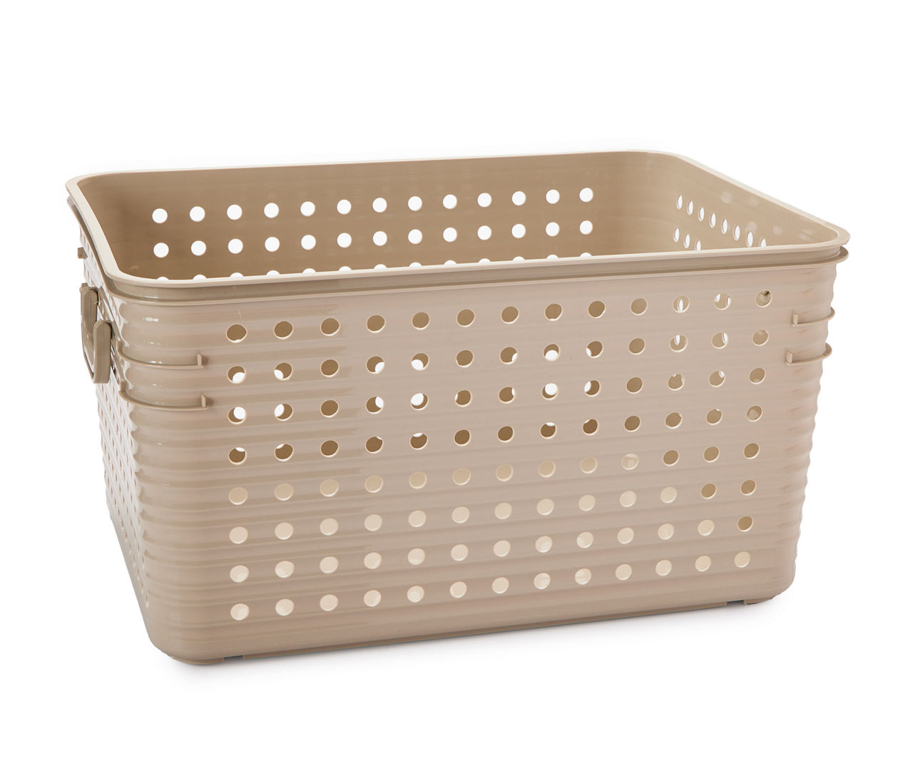Dial Dove Gray Large Dot Storage Basket | Big Lots