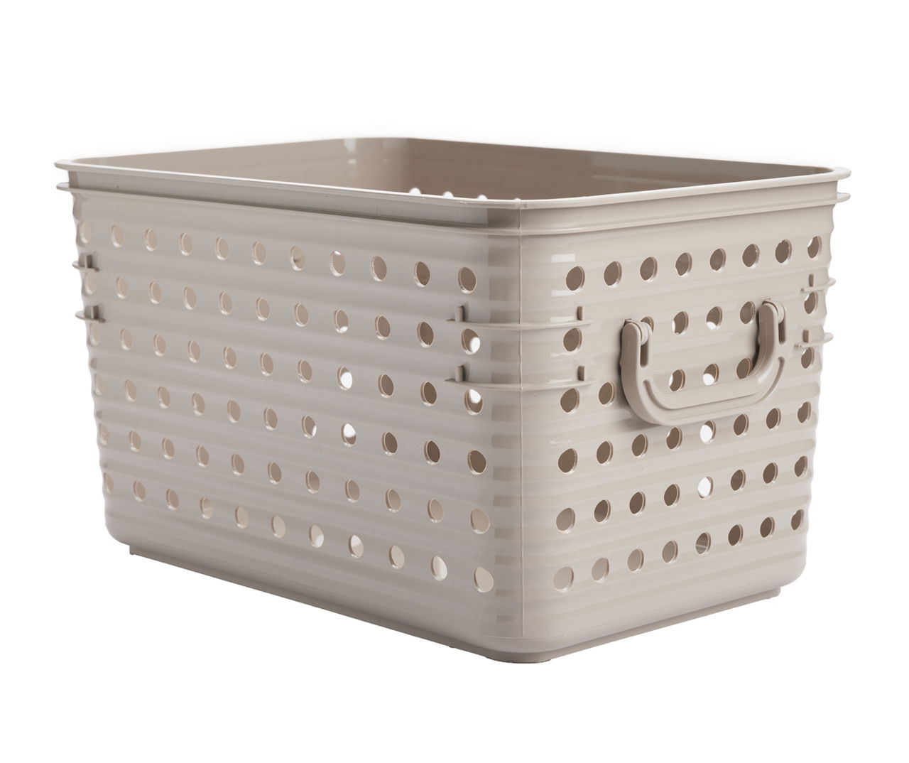 Dial Dove Gray Medium Dot Storage Basket | Big Lots