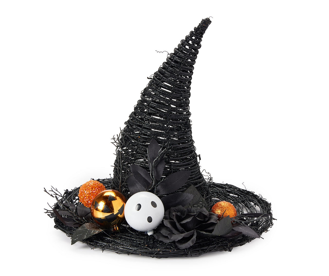 Black Rattan Witch Hat Tabletop Decor | Big Lots