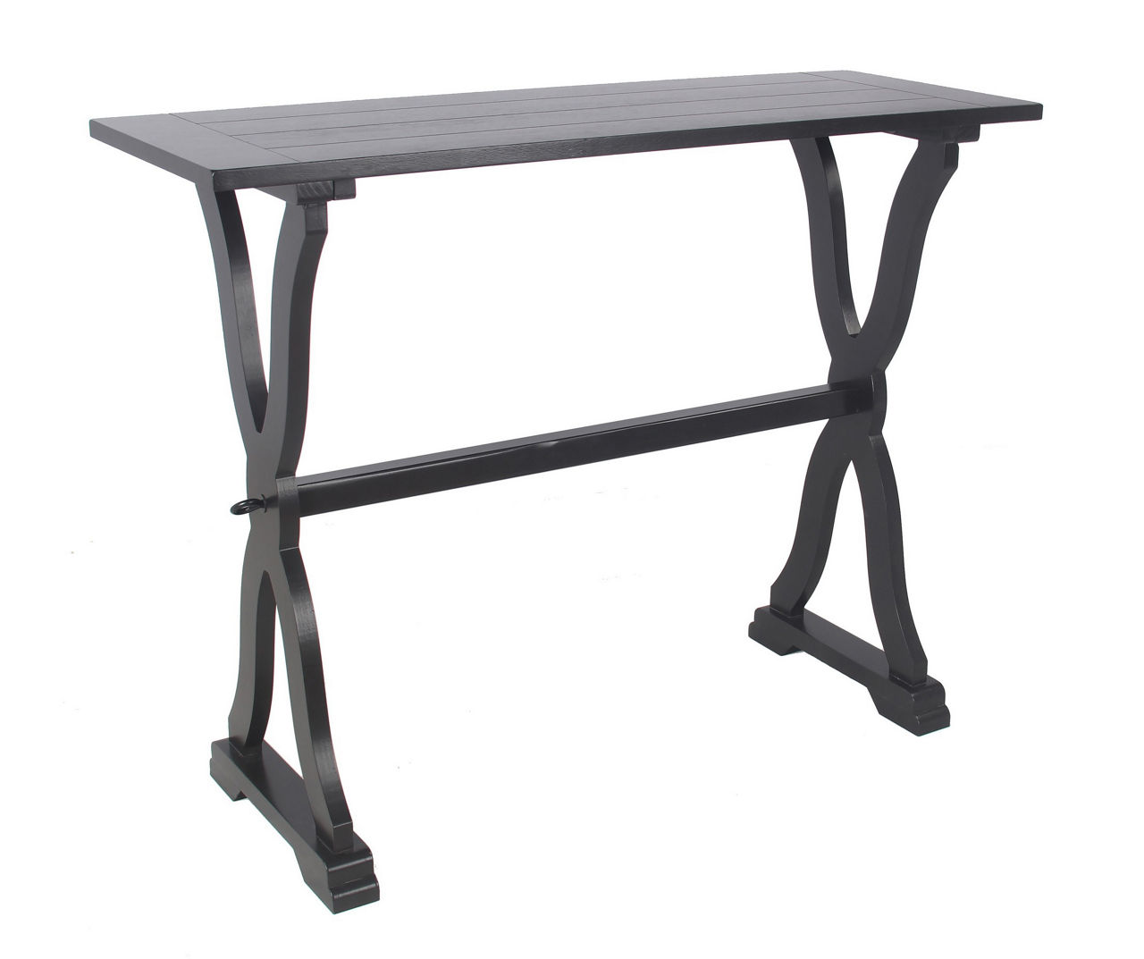 38" Midnight Black Folding Console Table | Big Lots