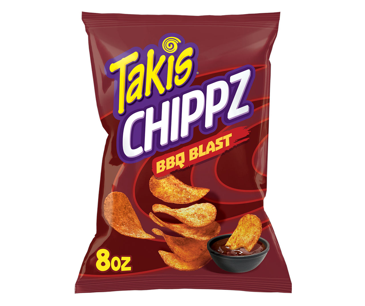 Takis Takis BBQ Blast Chippz 8 oz Sharing Size Bag, Barbecue Flavored ...