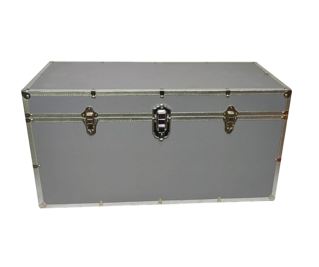 Real Living 32" Gray & Silver Storage Trunk | Big Lots