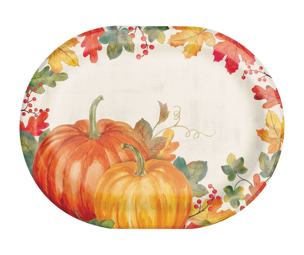 Painted Pumpkins Paper Platter Plates, 8-Count | Big Lots