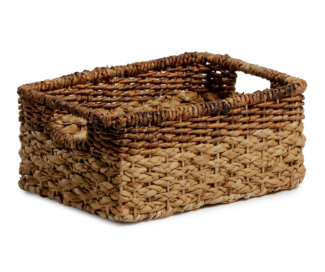 Brown Bancuan Accent-Stripe Small Storage Basket | Big Lots