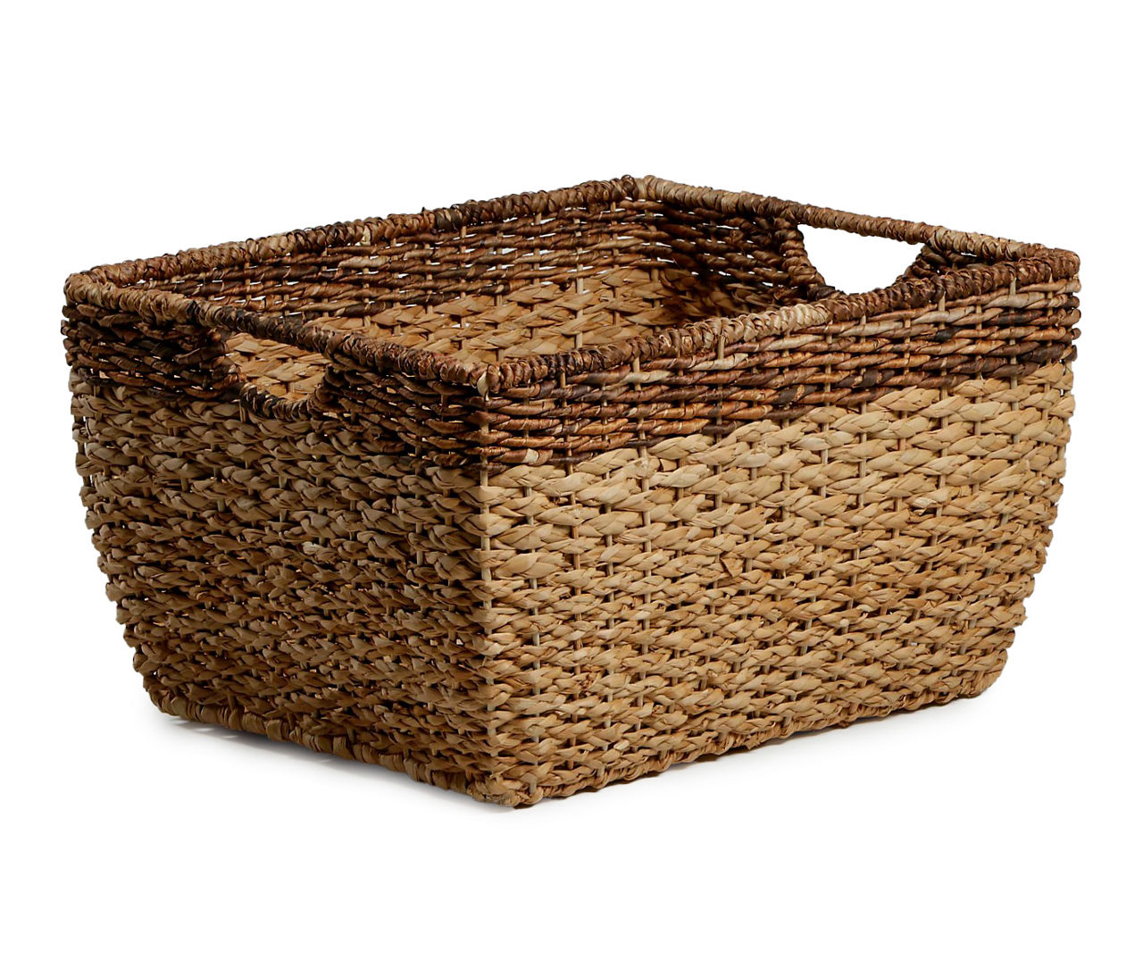 Brown Bancuan Accent-Stripe Rounded Tapered Storage Basket | Big Lots