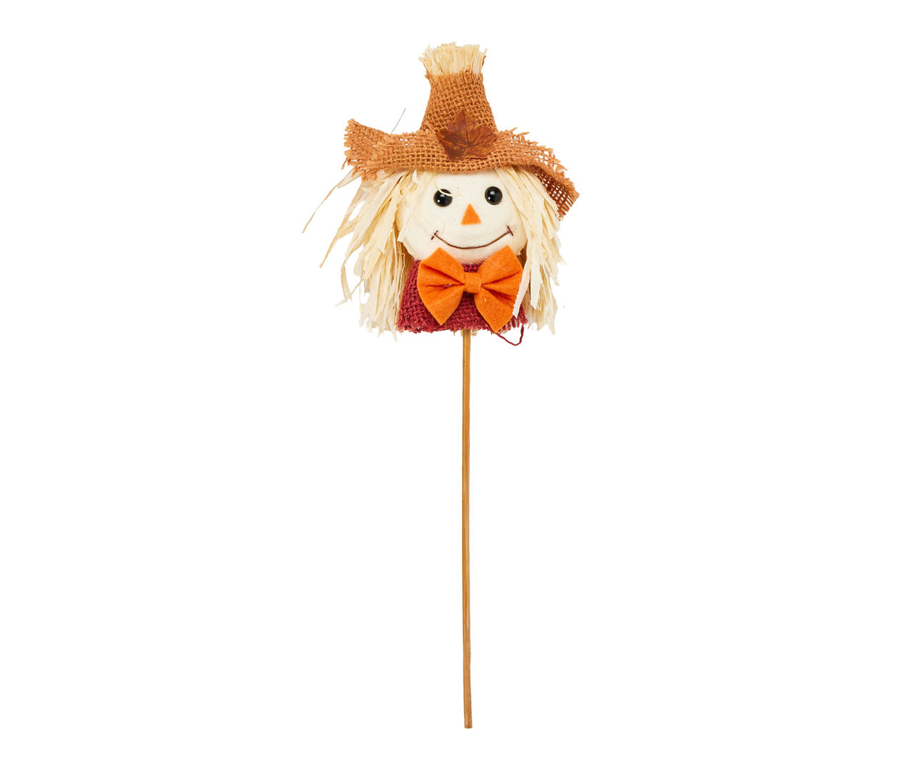12.2" Tan Hat Scarecrow Plush Floral Pick | Big Lots