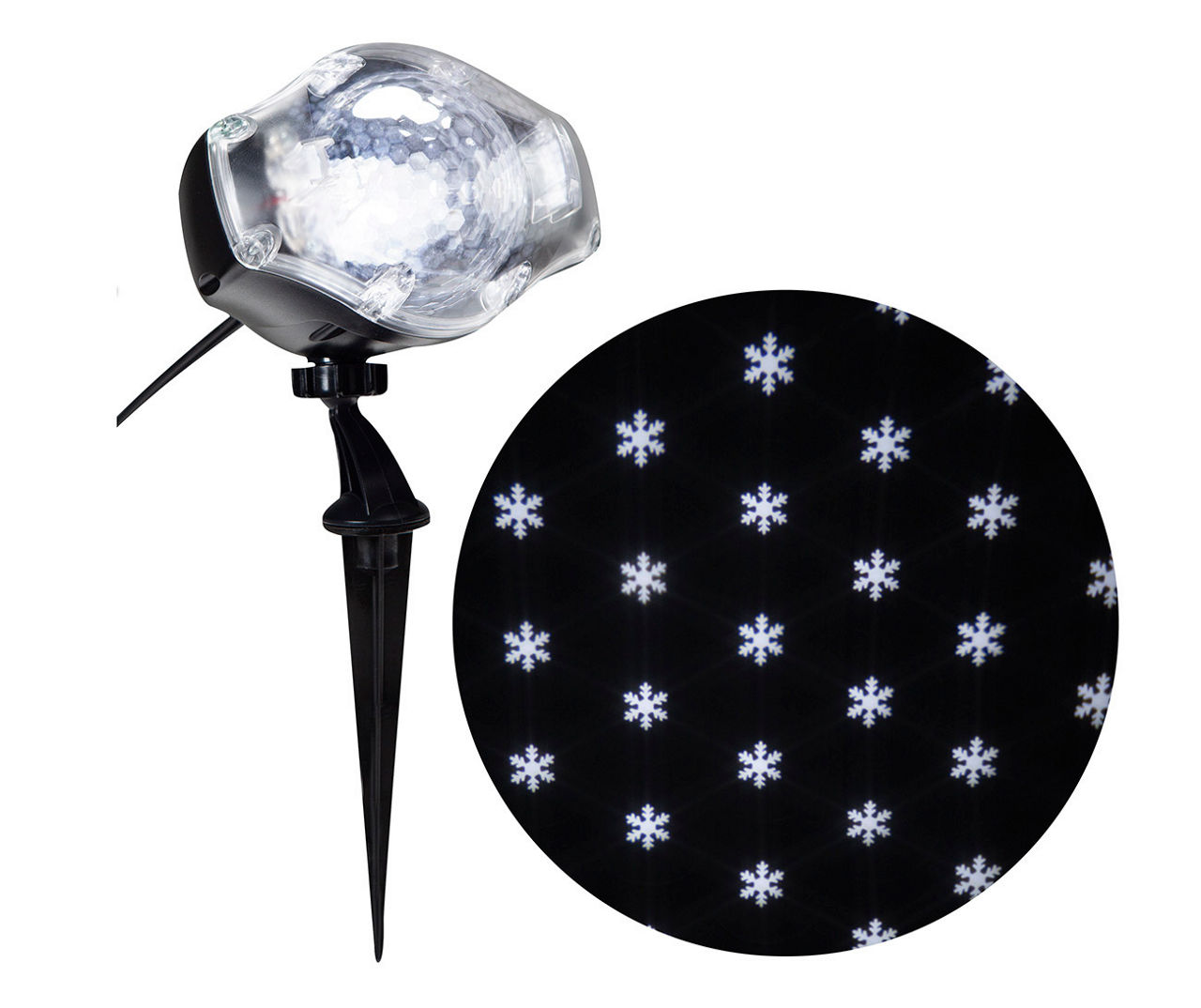 Lightshow Projection SnowFlurry White LED Projector Light | Big Lots