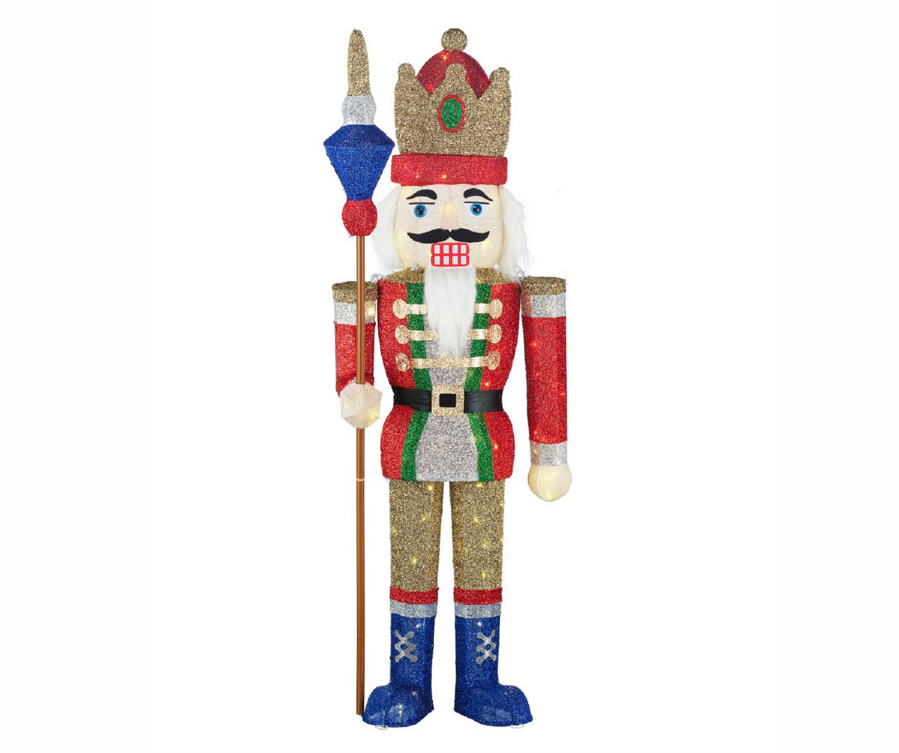 Winter Wonderland 5.1' LED Red & Gold Nutcracker | Big Lots