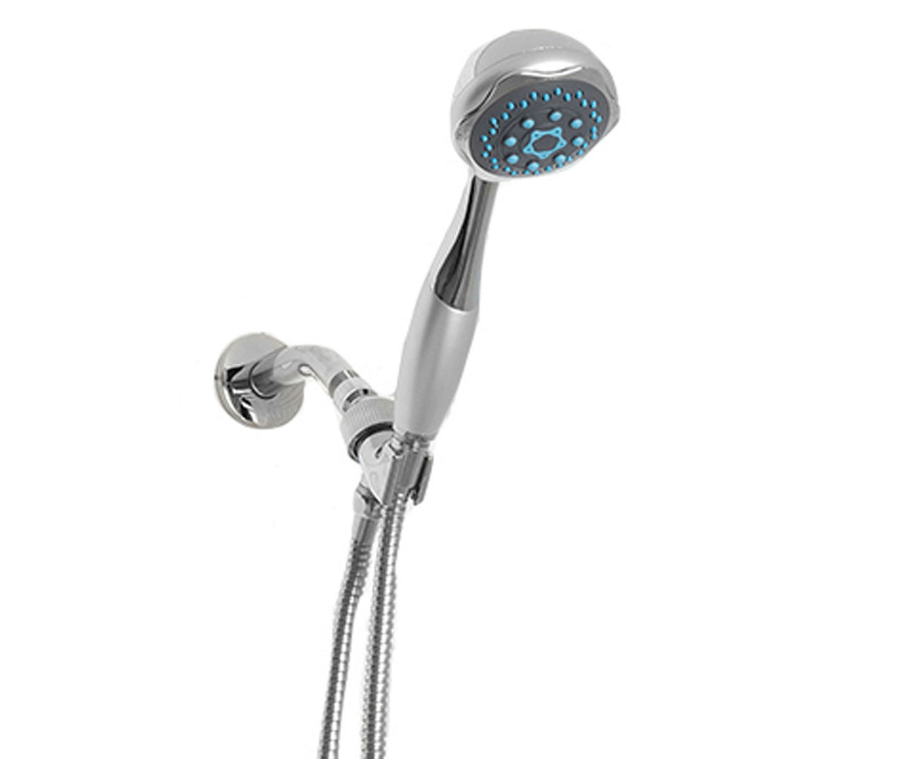 Home Basics Chrome Deluxe Handheld 5-Function Shower Massager | Big Lots