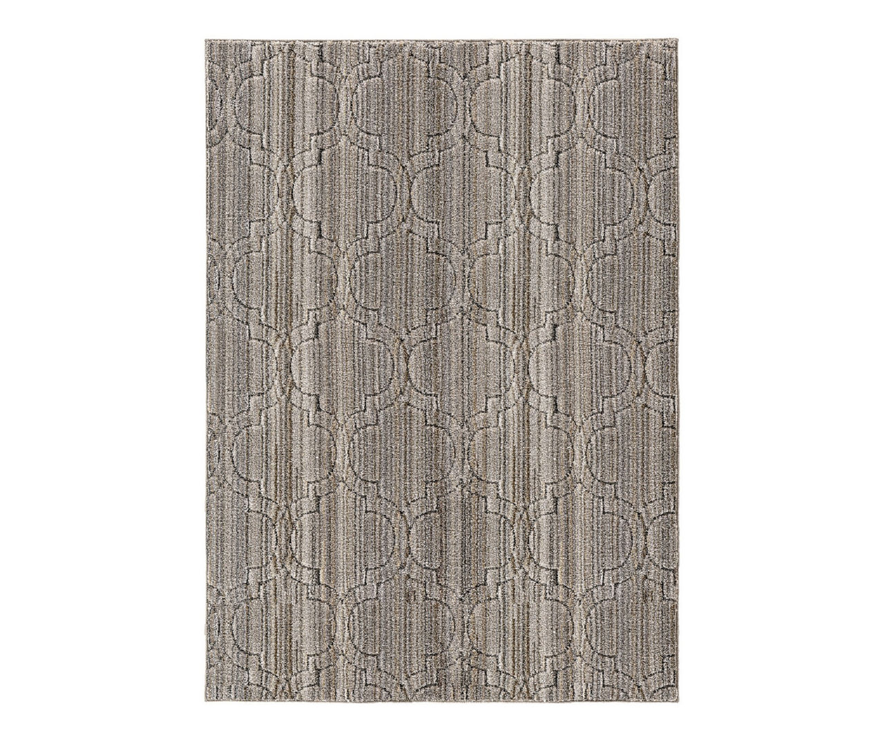 Broyhill Studio Earth-Tone Lattice Silhouette Area Rug, (2' x 5') | Big ...