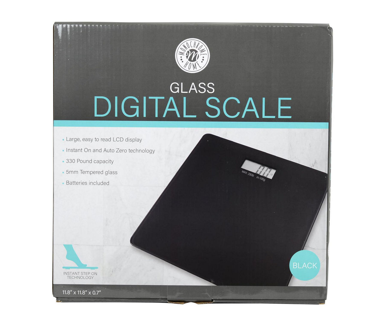 Black Glass Digital Body Scale | Big Lots