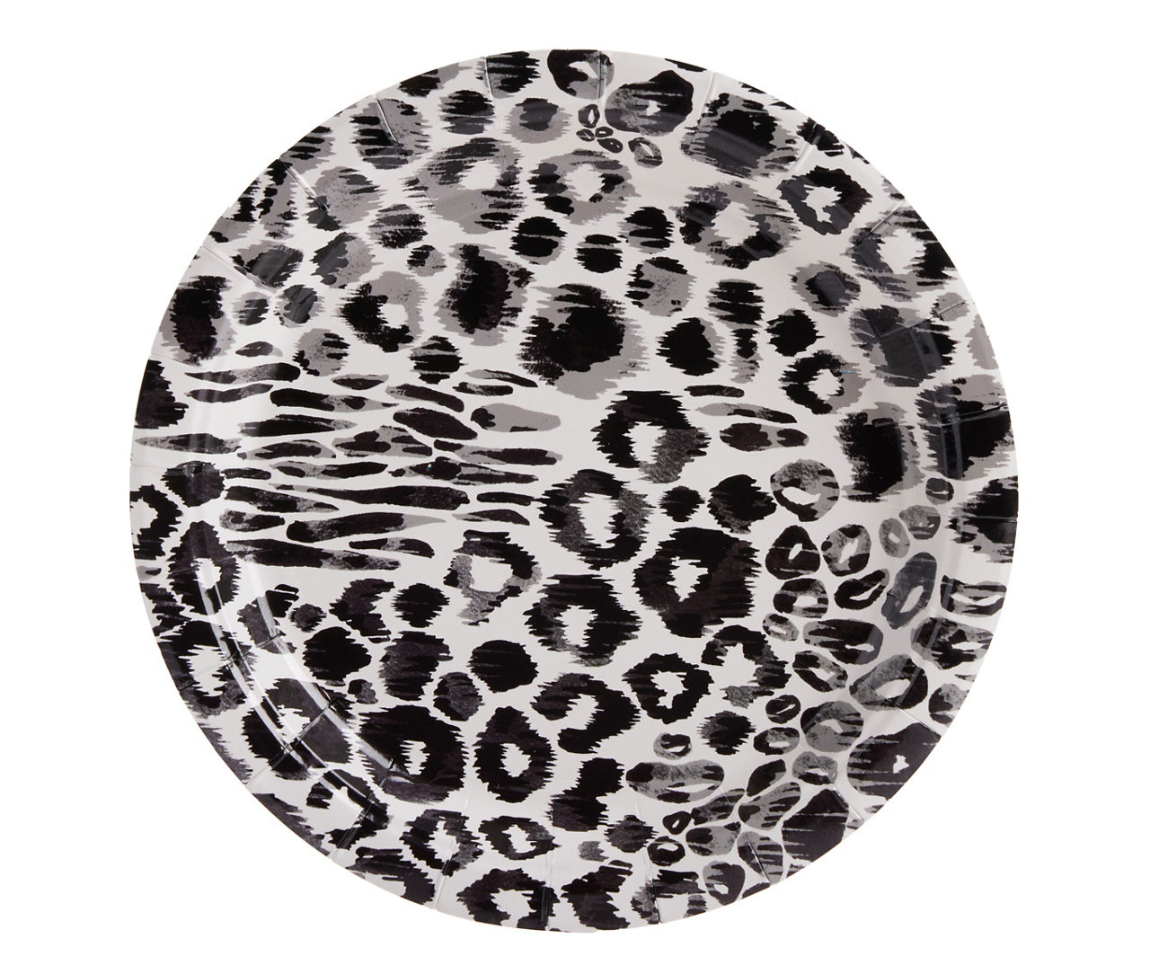 Rachel Zoe Black & White Leopard Paper Plates, 16-Pack | Big Lots