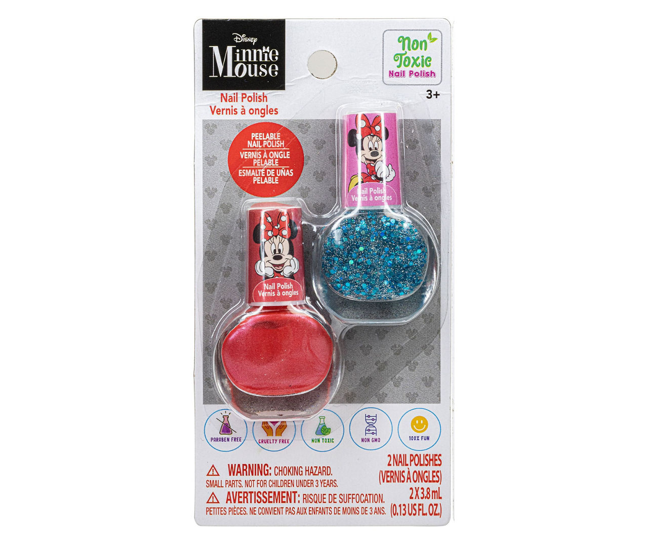 Disney Minnie Mouse Nail Polish, 2-Pack | Big Lots