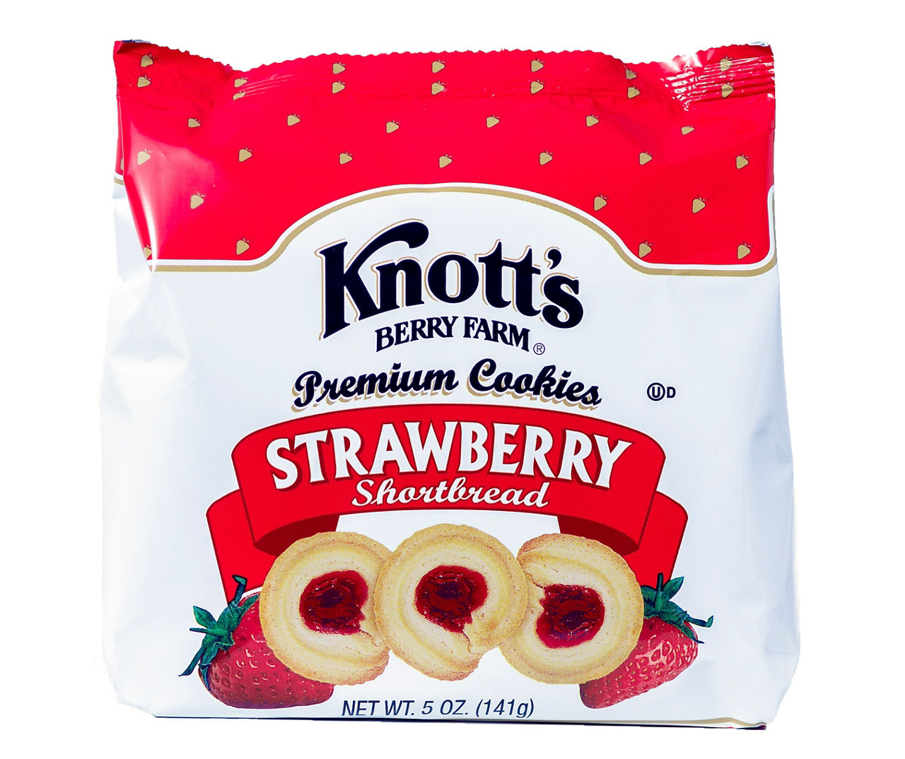 Knott's Berry Farm Strawberry Bite Size Shortbread Cookies, 5 Oz. | Big ...
