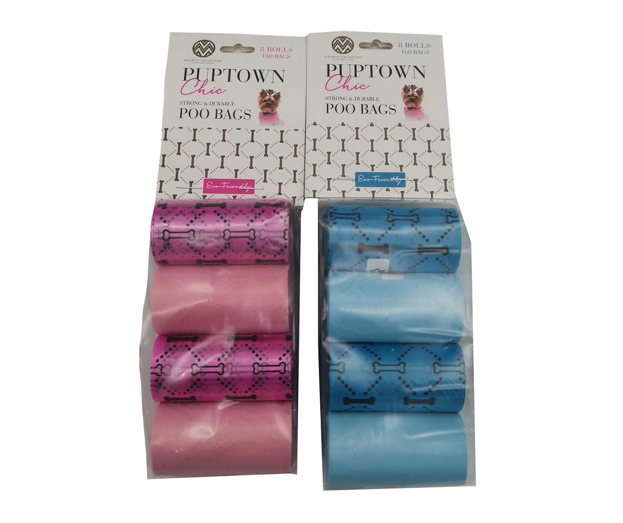 Puptown Chic Bones Pet Waste Bags, 8-Pack - Colors May Vary | Big Lots