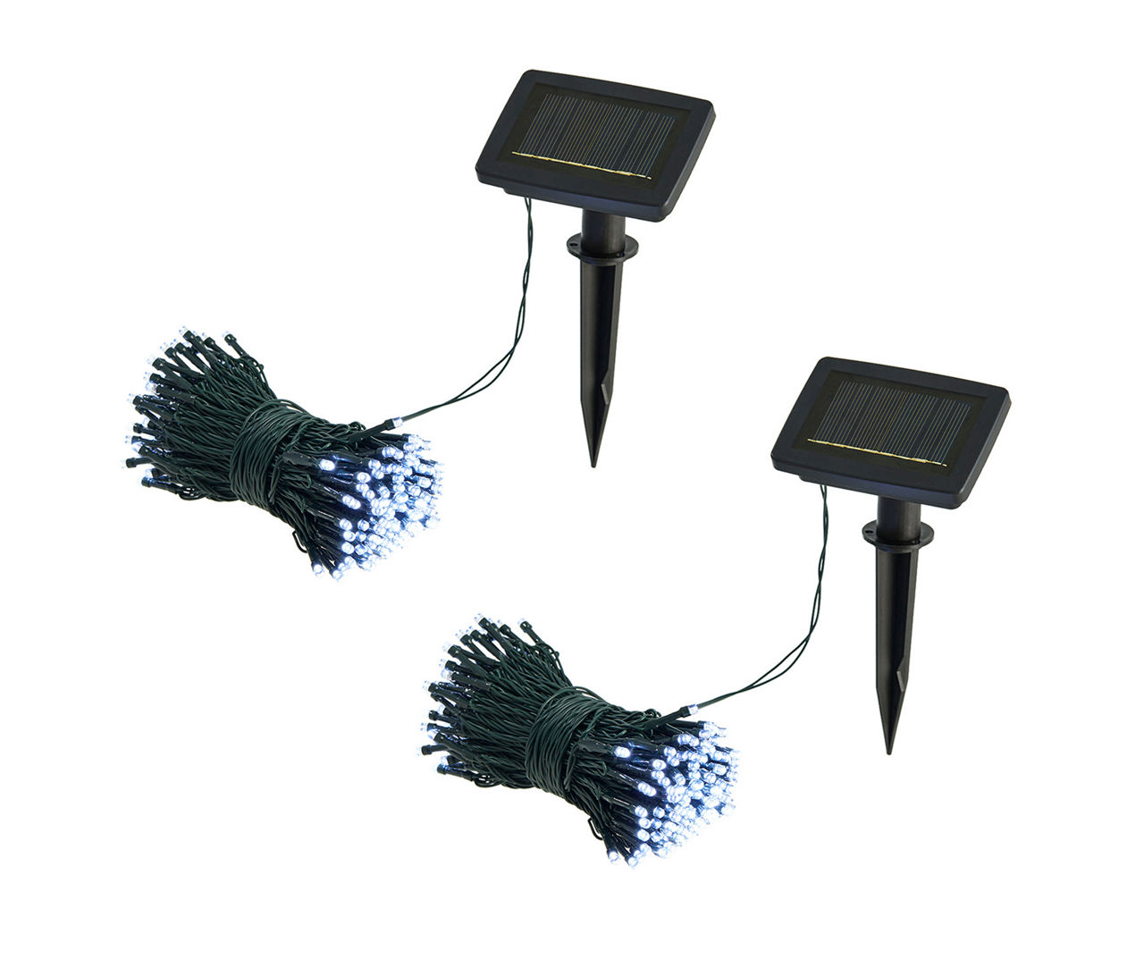 Glitzhome White Dual LED Mini Solar Light Set, 400-Lights | Big Lots