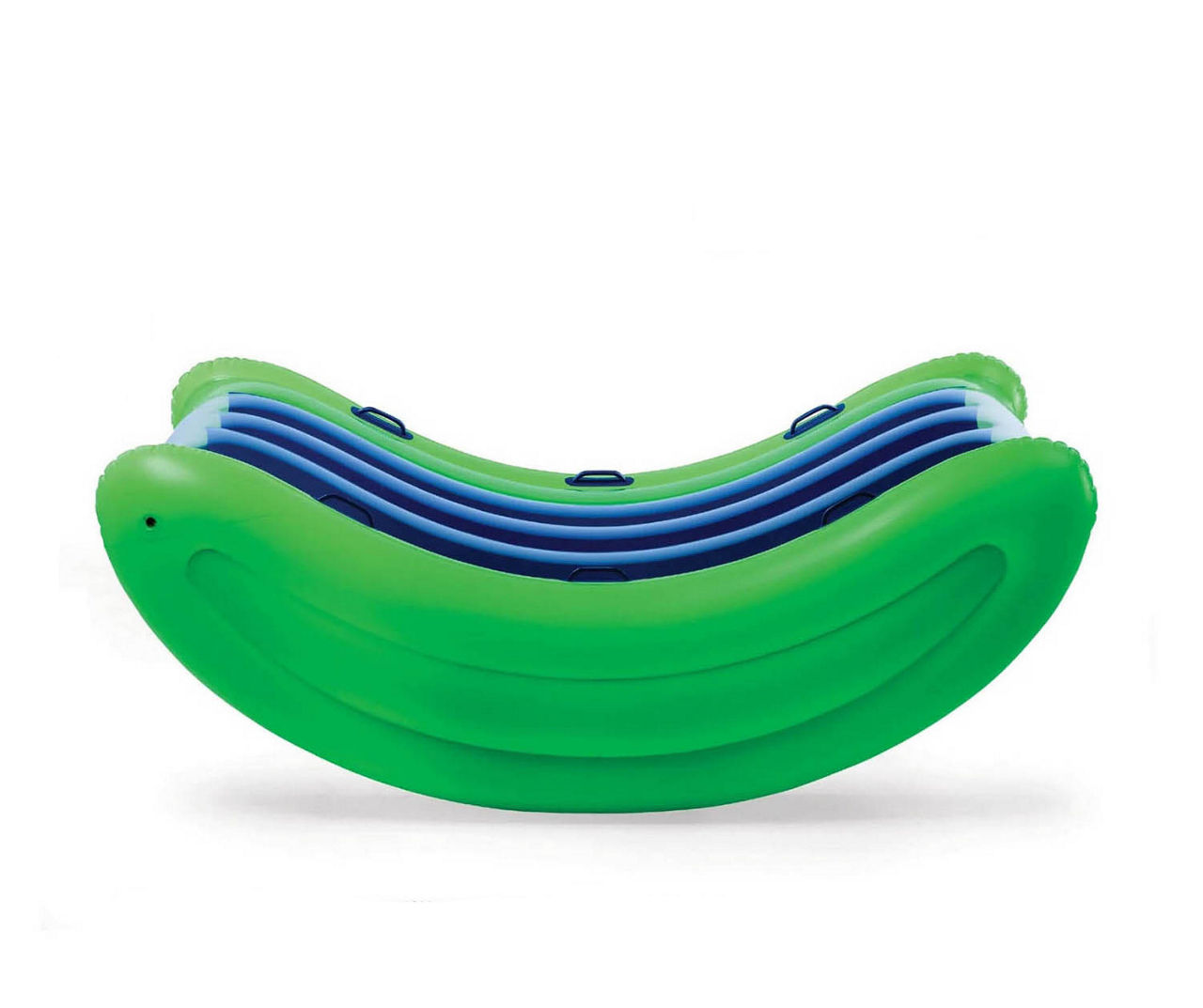 Hearthsong Green & Blue Rock With It! Giant 6' Inflatable Curved Rocker ...