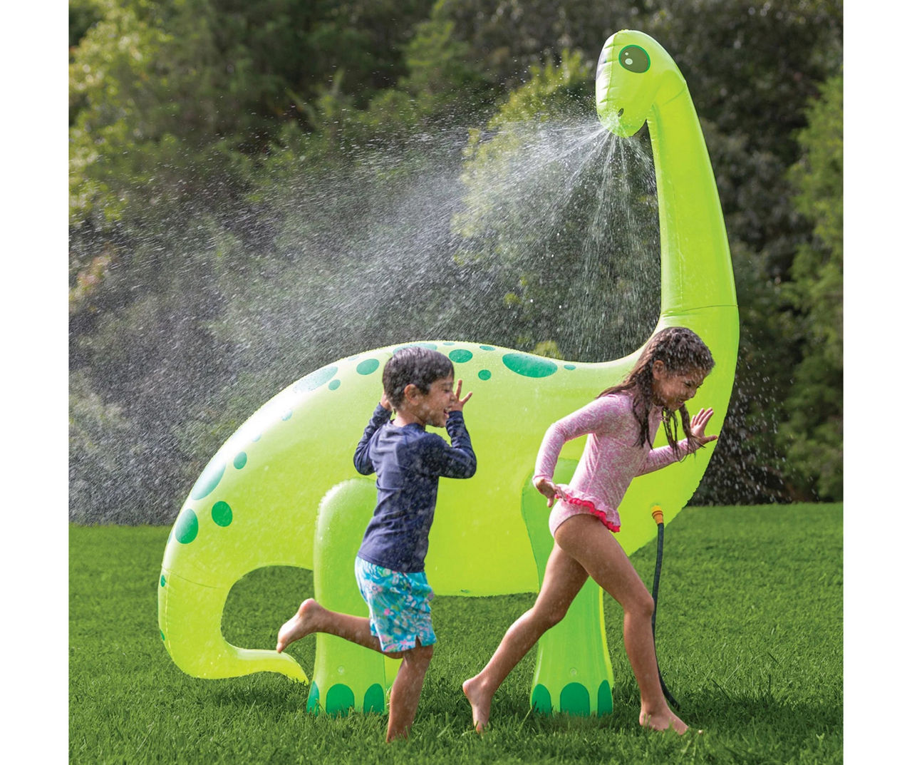 Hearthsong Green 7' Inflatable Dino Sprinkler | Big Lots