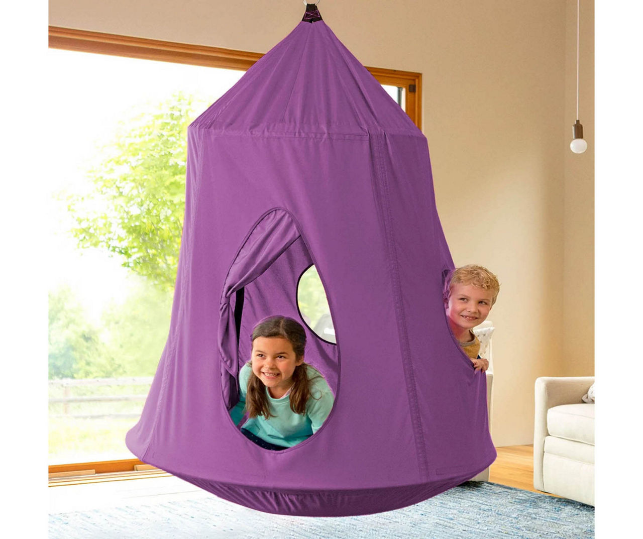 Hearthsong Purple HugglePod HangOut Nylon Hanging Tent | Big Lots