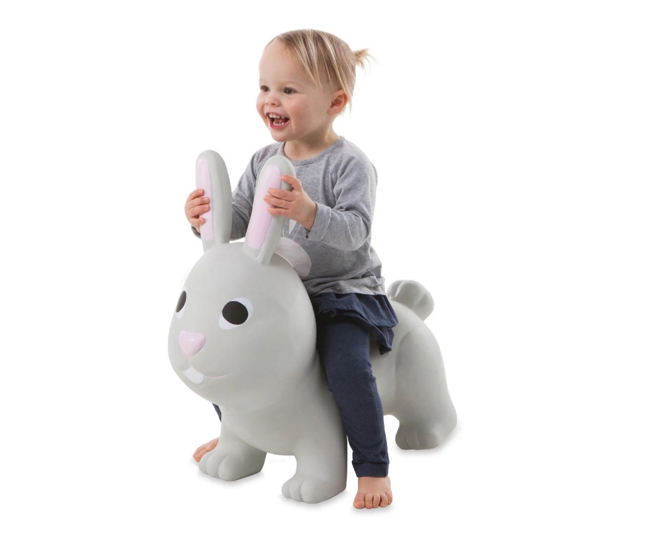 Hearthsong Gray Rabbit Bouncy Inflatable Jump-Along | Big Lots