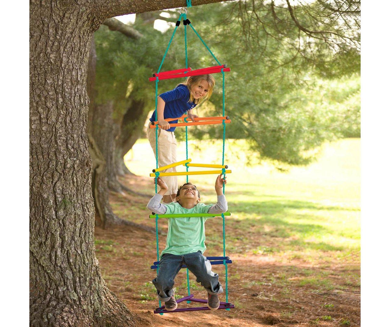 Hearthsong Rainbow 6' Triangle Rope-Climbing Ladder | Big Lots