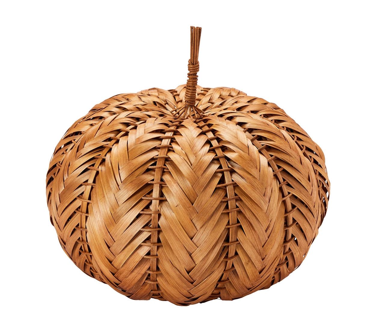 Harvest Home 11.8" Woven Wicker Pumpkin | Big Lots
