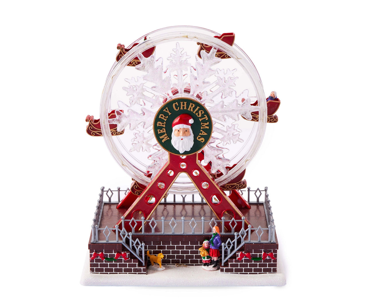 Winter Wonder Lane 11" Ferris Wheel Scene Musical Animated Tabletop ...