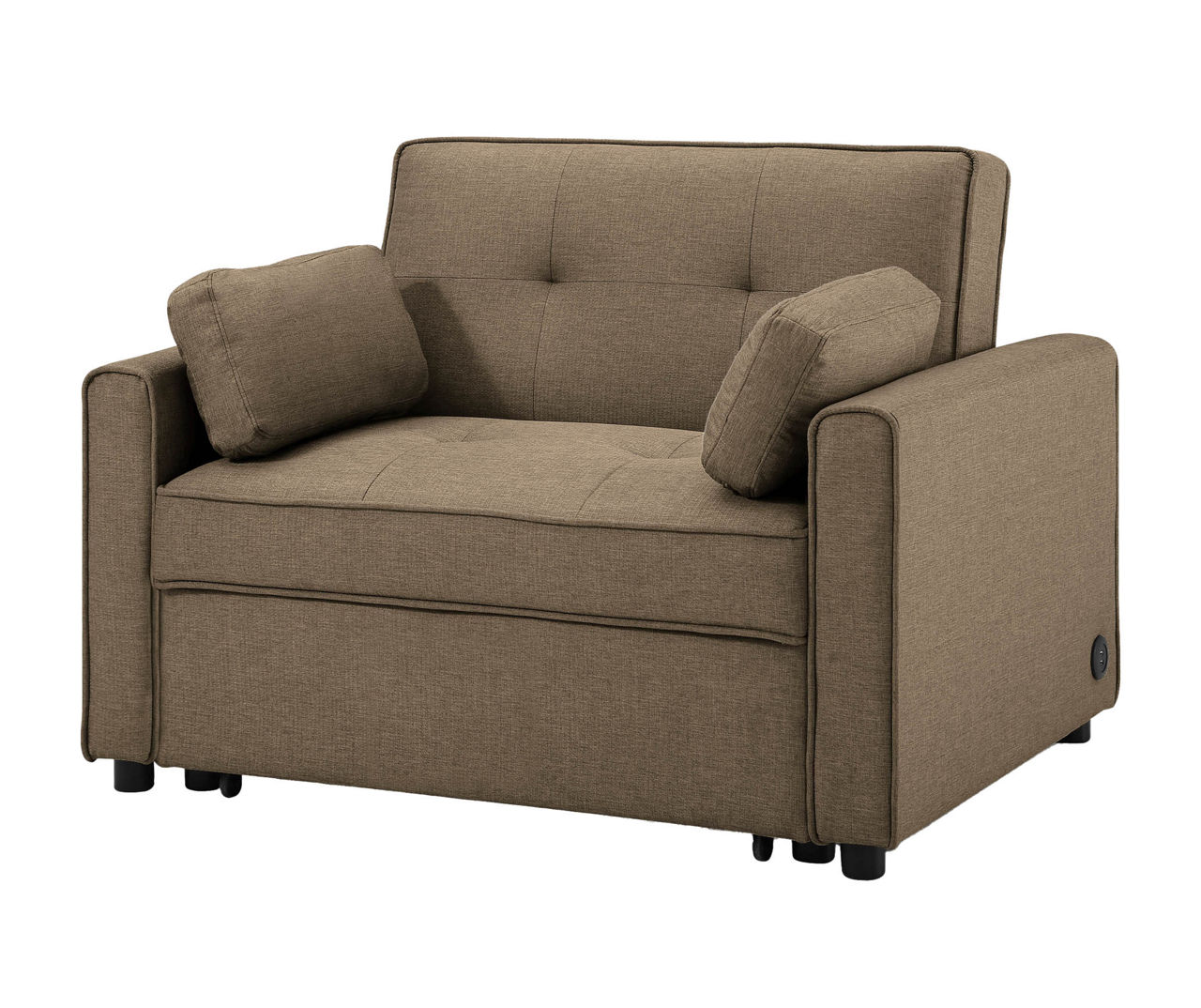 Serta Carmel Tan Twin Sleeper Chair with USB Charging Big Lots