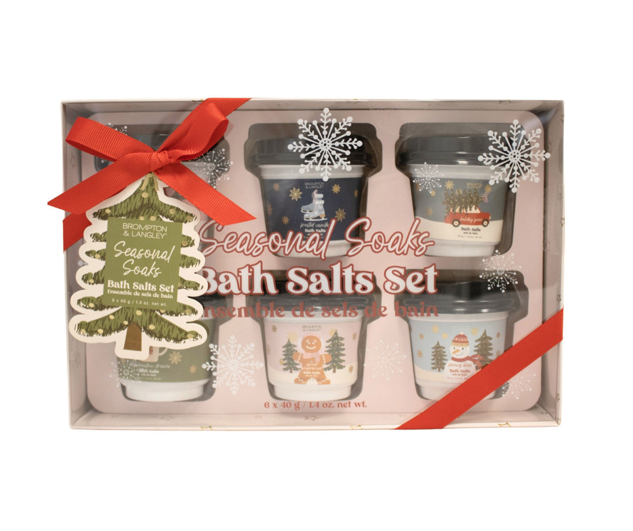 Seasonal Soaks 6-Piece Bath Salts Gift Set | Big Lots