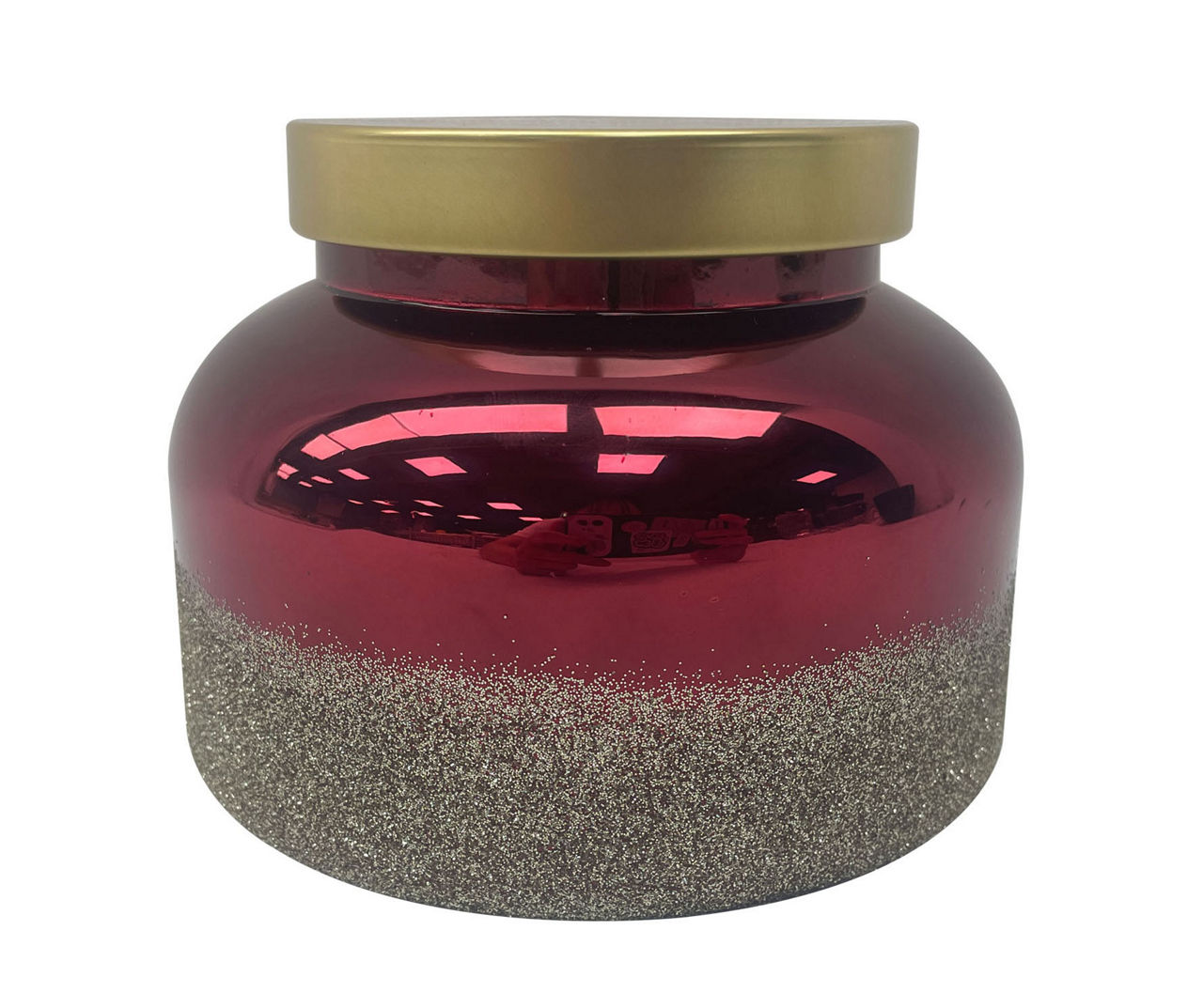 Apple Cinnamon Glass & Glitter Candle, 18 Oz. | Big Lots