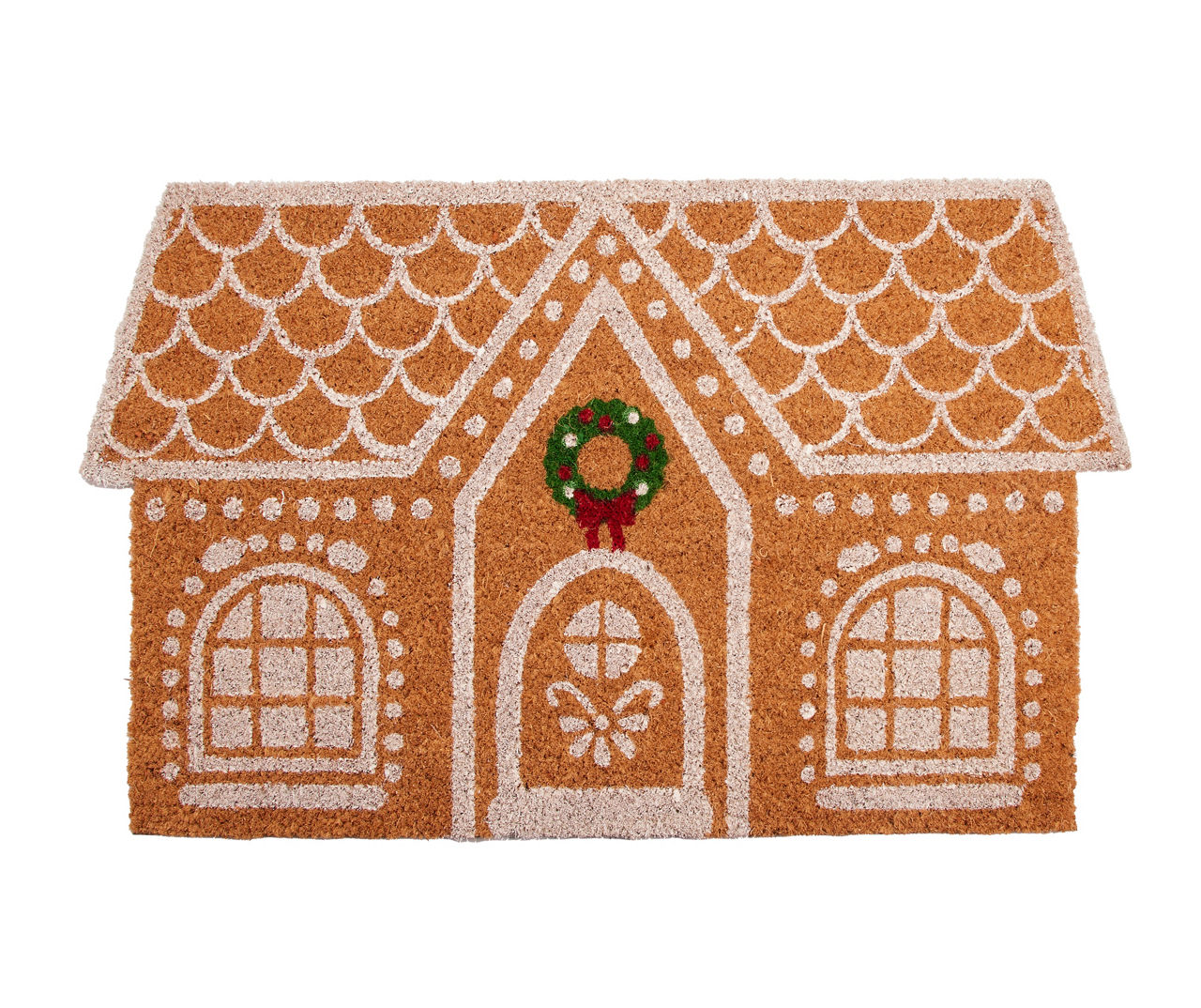 Santa's Workshop Gingerbread House Coir Doormat, (18" x 30") | Big Lots