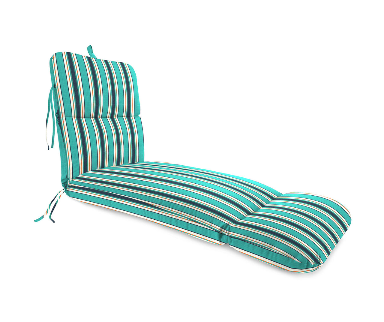 Jordan Manufacturing Sunbrella Token Surfside Stripe Knife Edge Outdoor Chaise Lounge Cushion Big Lots