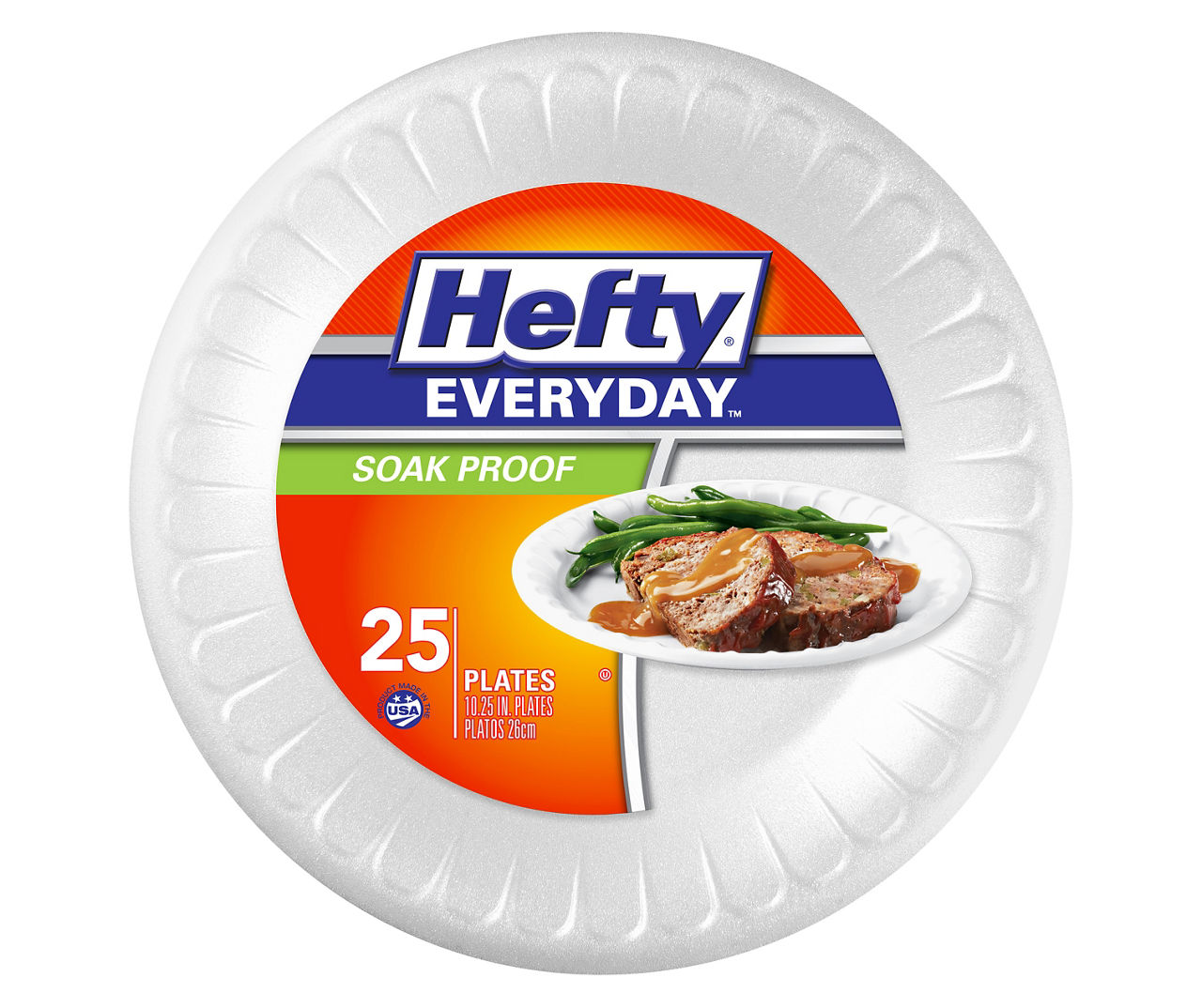 Hefty Everyday 10" Foam Plates, 25-Count | Big Lots