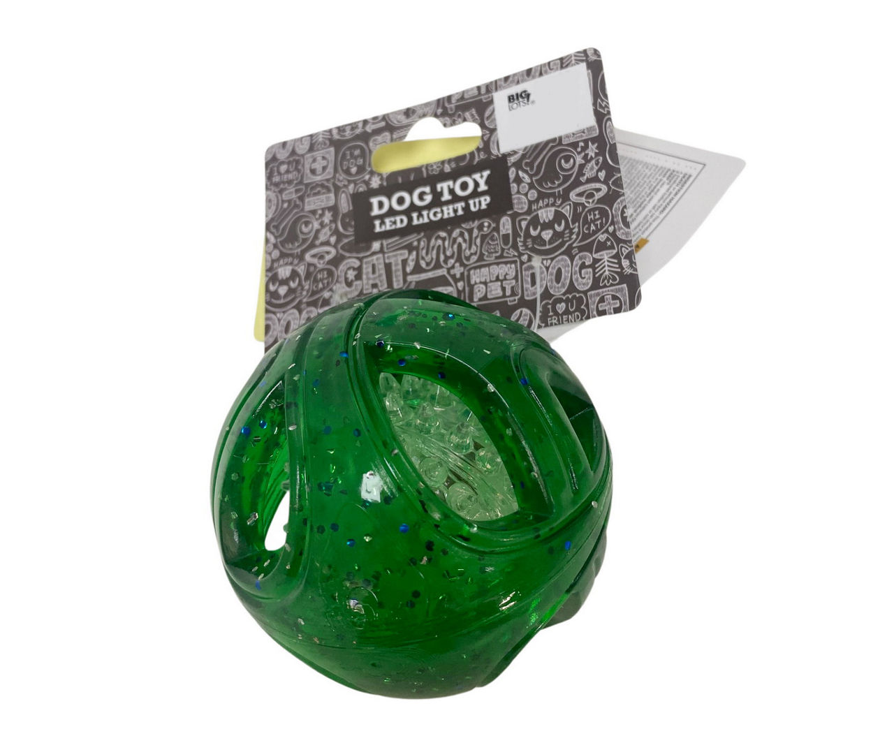 Green TPR Ball LED Light-Up Dog Toy | Big Lots