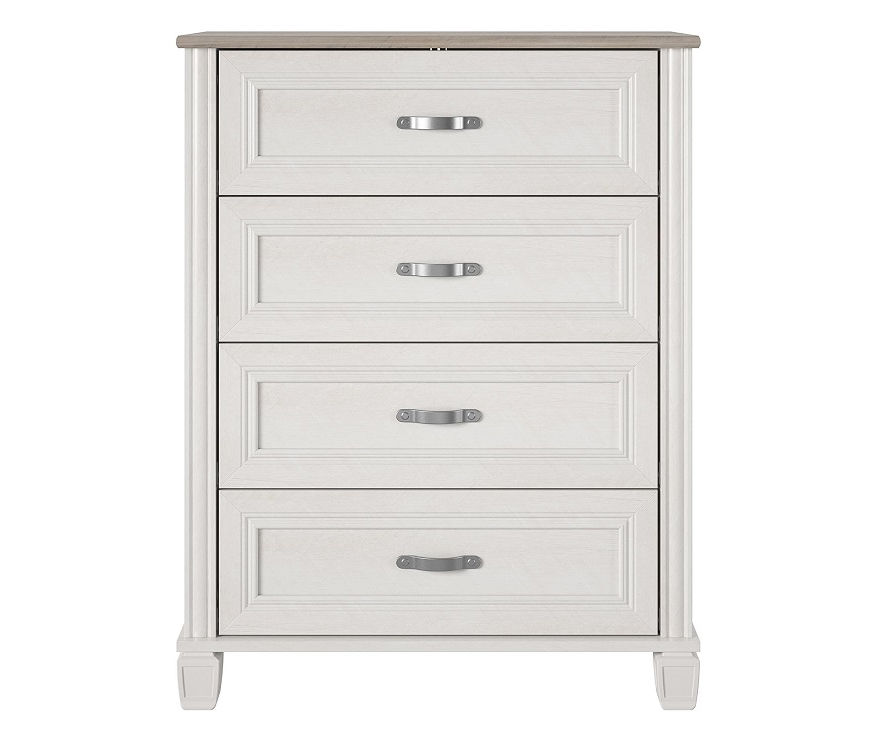 Ameriwood Hillview Ivory Oak 4 Drawer Storage Chest Big Lots