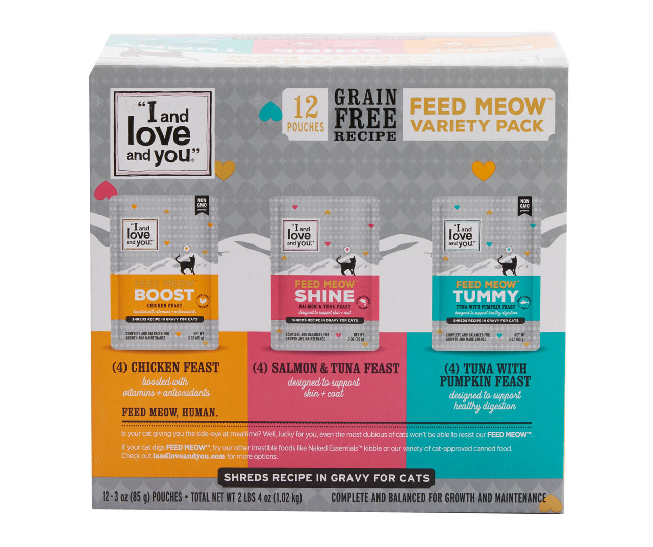 Assorted Feed Meow Wet Cat Food Toppers, 12-Pack | Big Lots