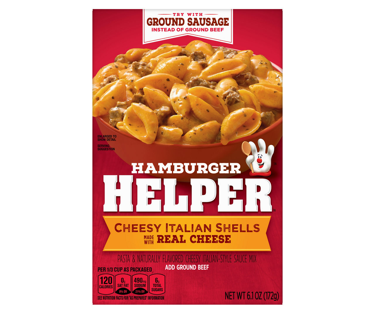 Hamburger Helper Cheesy Italian Shells Mix, 6.1 Oz. | Big Lots