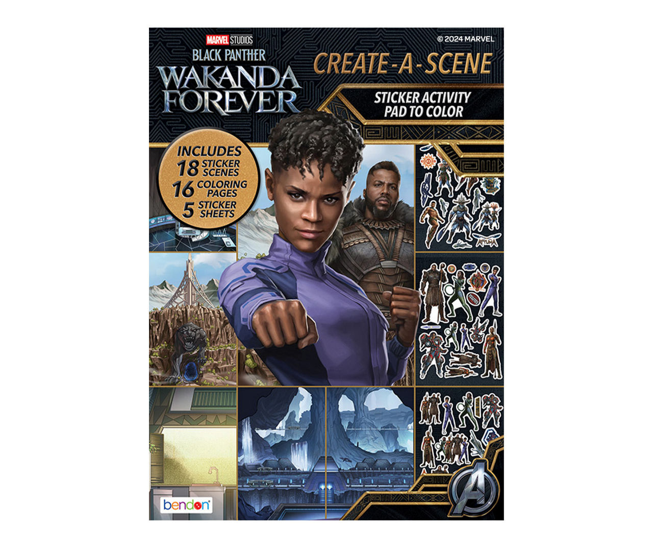 Marvel Wakanda Forever Create-A-Scene Coloring & Activity Book | Big Lots
