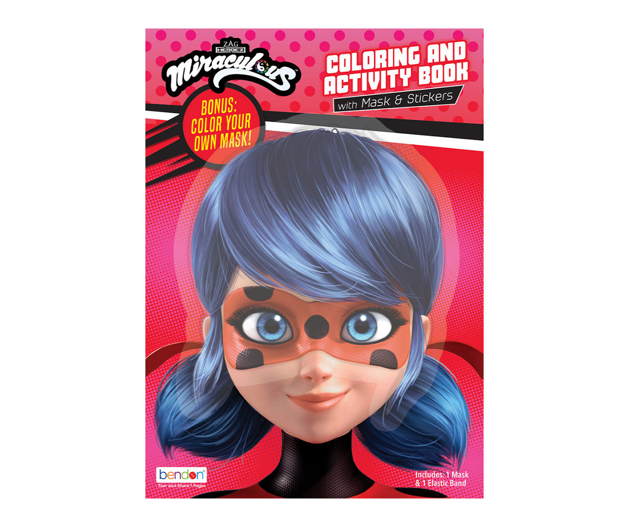 Miraculous Ladybug Mask Coloring & Activity Book | Big Lots