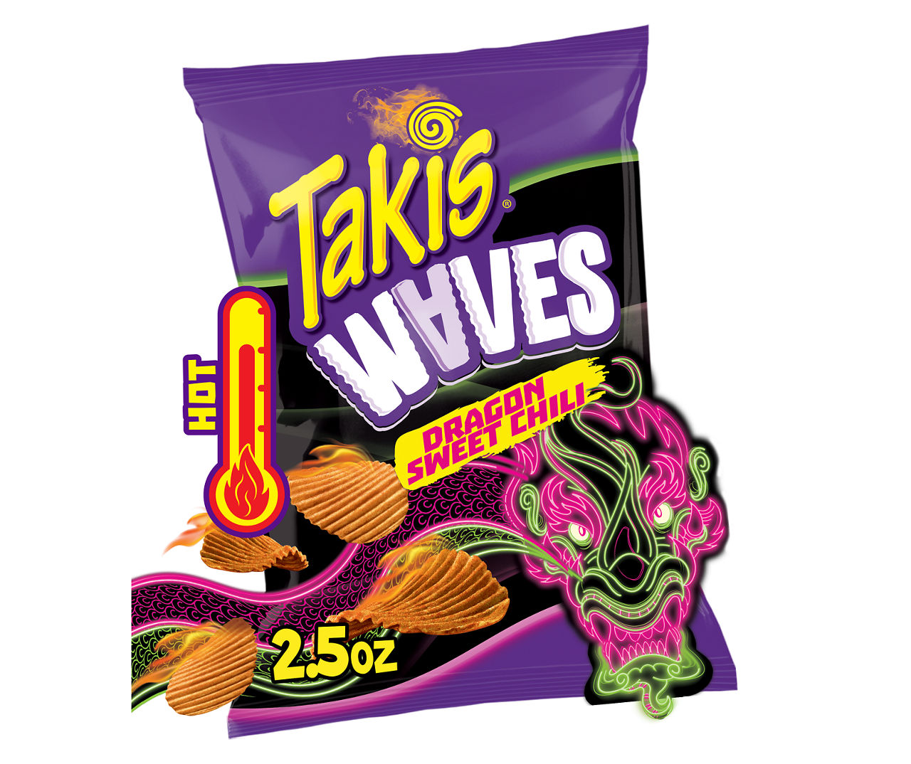 Takis Takis Waves Dragon Sweet Chili Potato Chips, 2.5 Oz. | Big Lots
